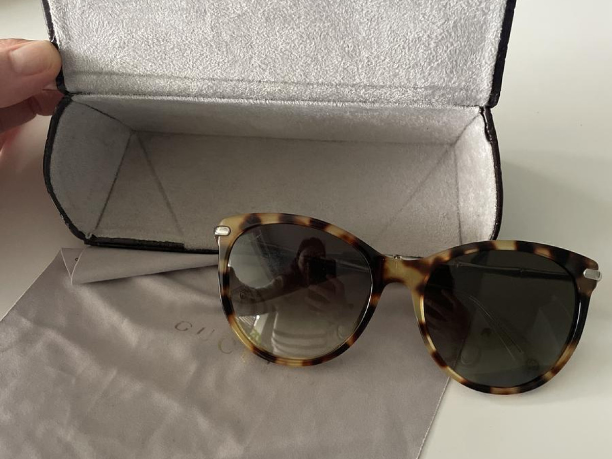 Lunettes de soleil Gucci Marron Femme