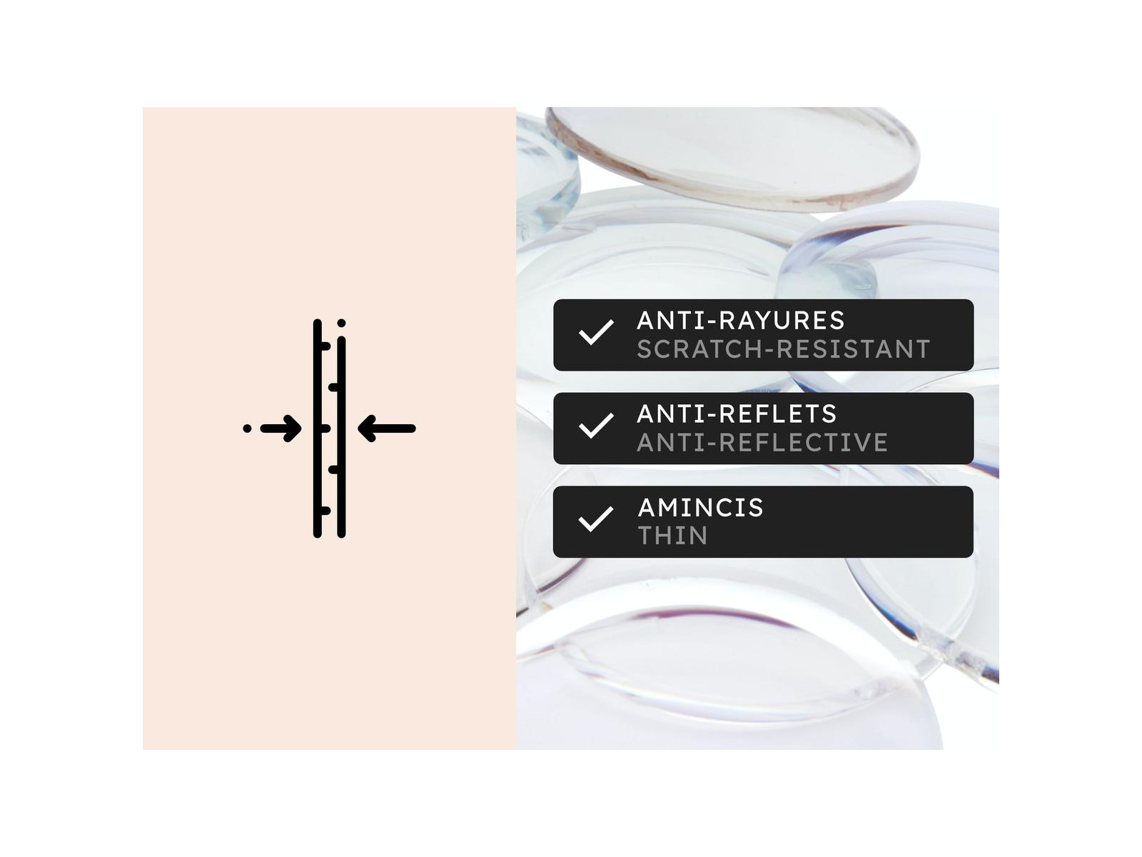 Pack Vision simple verres amincis
